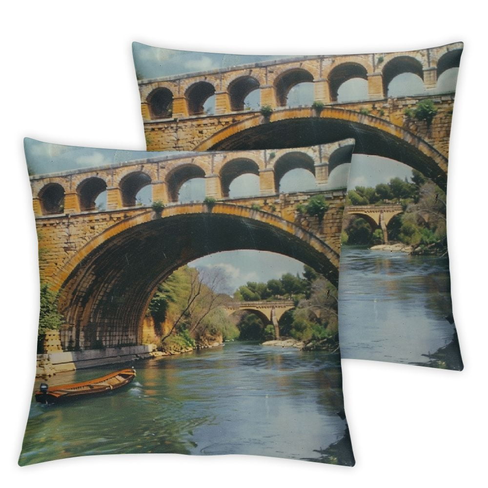 nygtbtfer Landscape Throw Pillow Cushion Case Pack of 4, Roman Heritage ...
