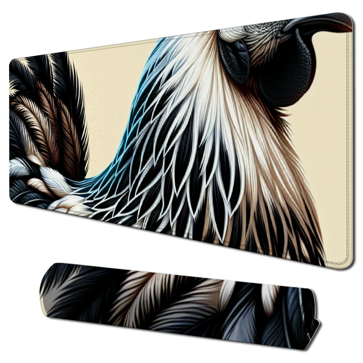 nygtbtfer Large Gaming Mouse Pad Colorful Chicken Oversized Long ...