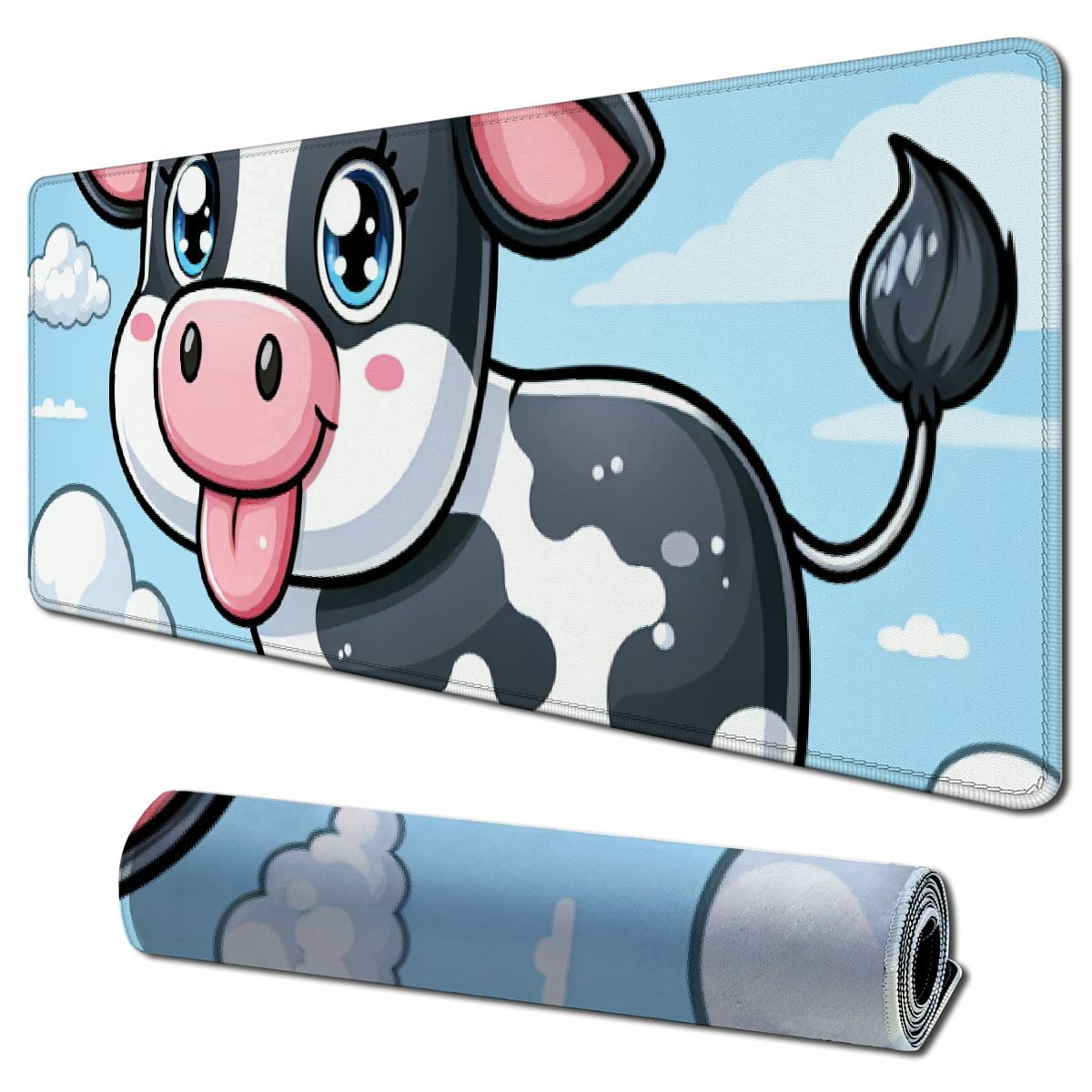 nygtbtfer Large RGB Gaming Mouse Pad Farm Animal Cartoon Vector ...