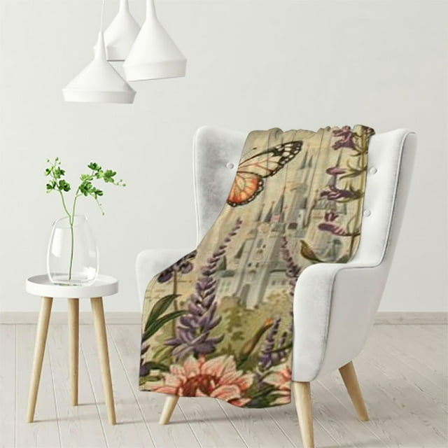 nygtbtfer Lavender Blanket for Girls Women, Flannel Lavender Blankets ...