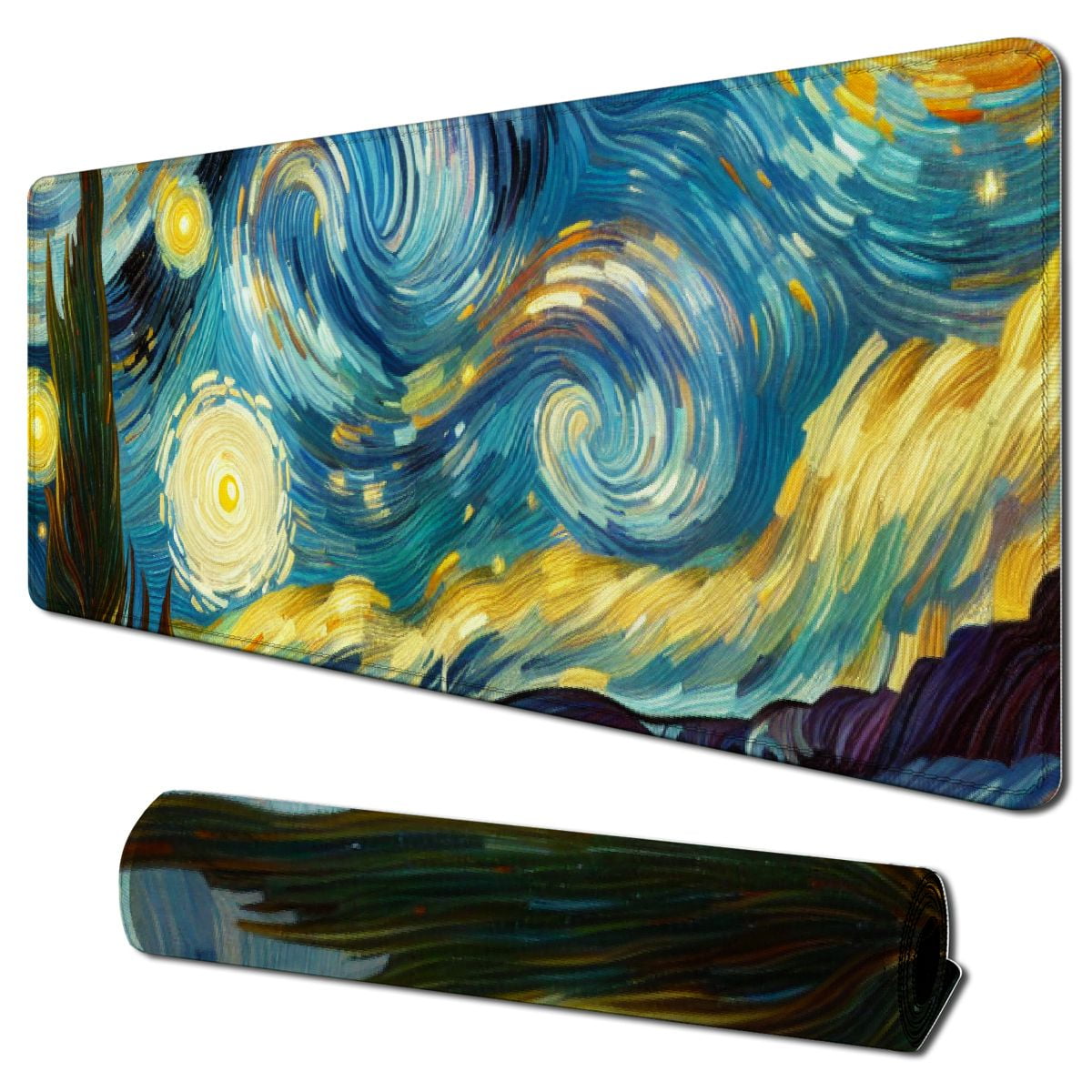 nygtbtfer Mouse Pad Classic Arts Oil Painting Van Gogh Farmhouse Sky ...