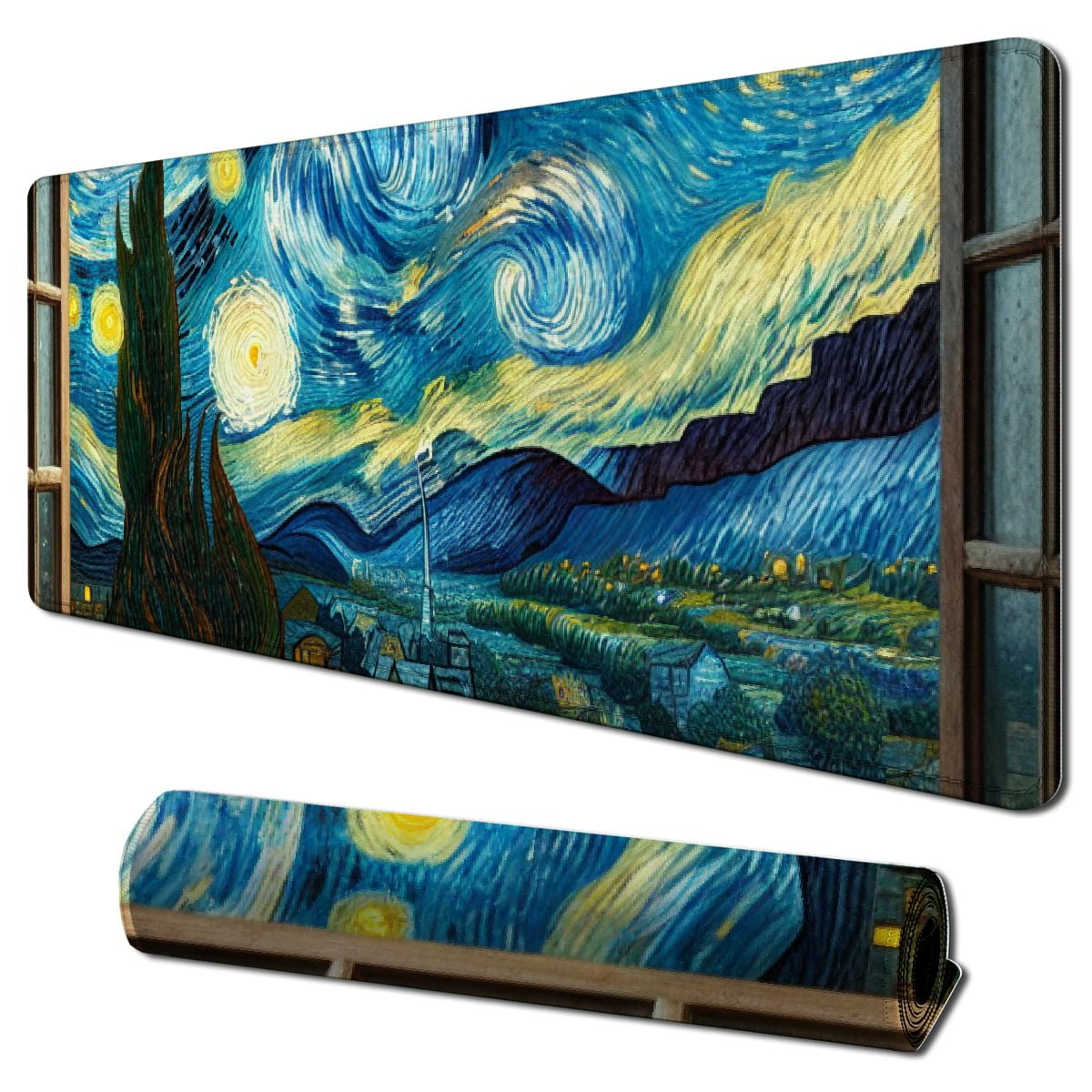nygtbtfer Mouse Pad, Van Gogh Extended Large Gaming Mouse Pad, Non-Slip ...
