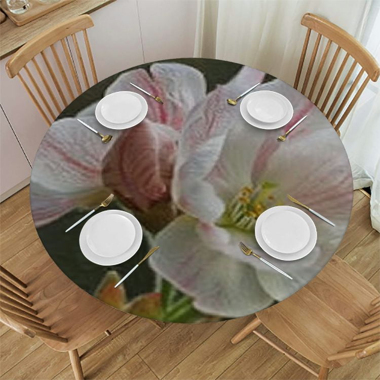 nygtbtfer Pink White with d Flower Flower Floral ted Table Cloth Table ...