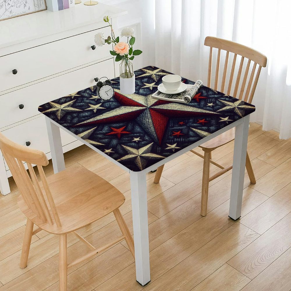 nygtbtfer Rectangle Vinyl Flannel Backed Tablecloth, Burlap Patriotic ...