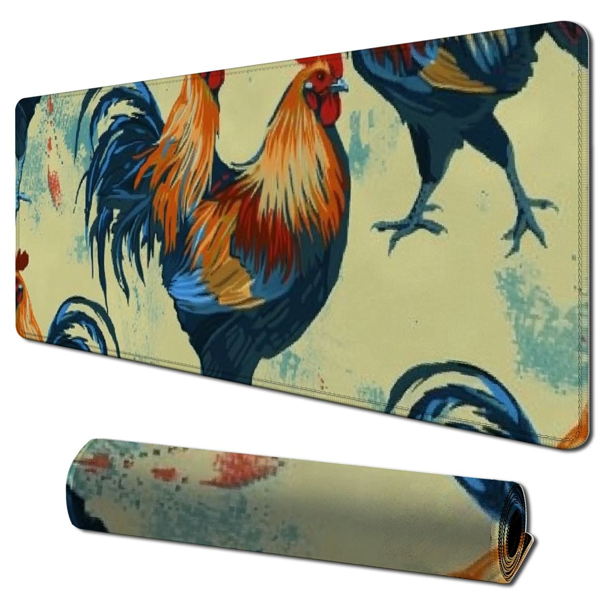 nygtbtfer Roosters Chicken Farmhouse Wireless Charging Mouse Pad for ...