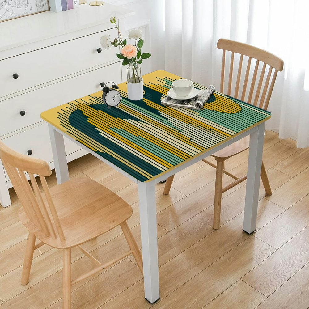 nygtbtfer Round Table , Reusable Table Cloth Round Fitted Vinyl ...