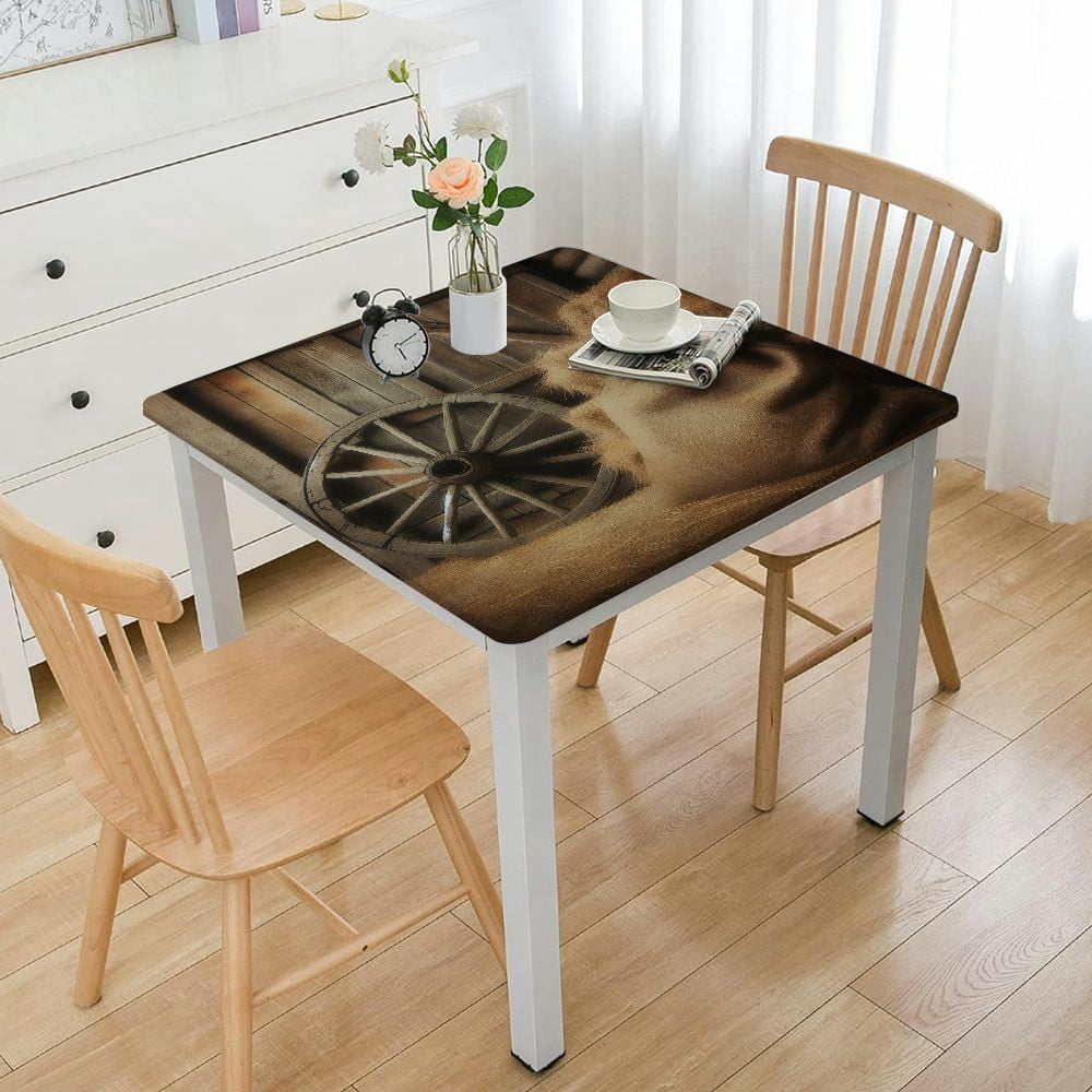 nygtbtfer Tablecloth, Rural Old Horse Stable Barn Interior Hay and Wood ...