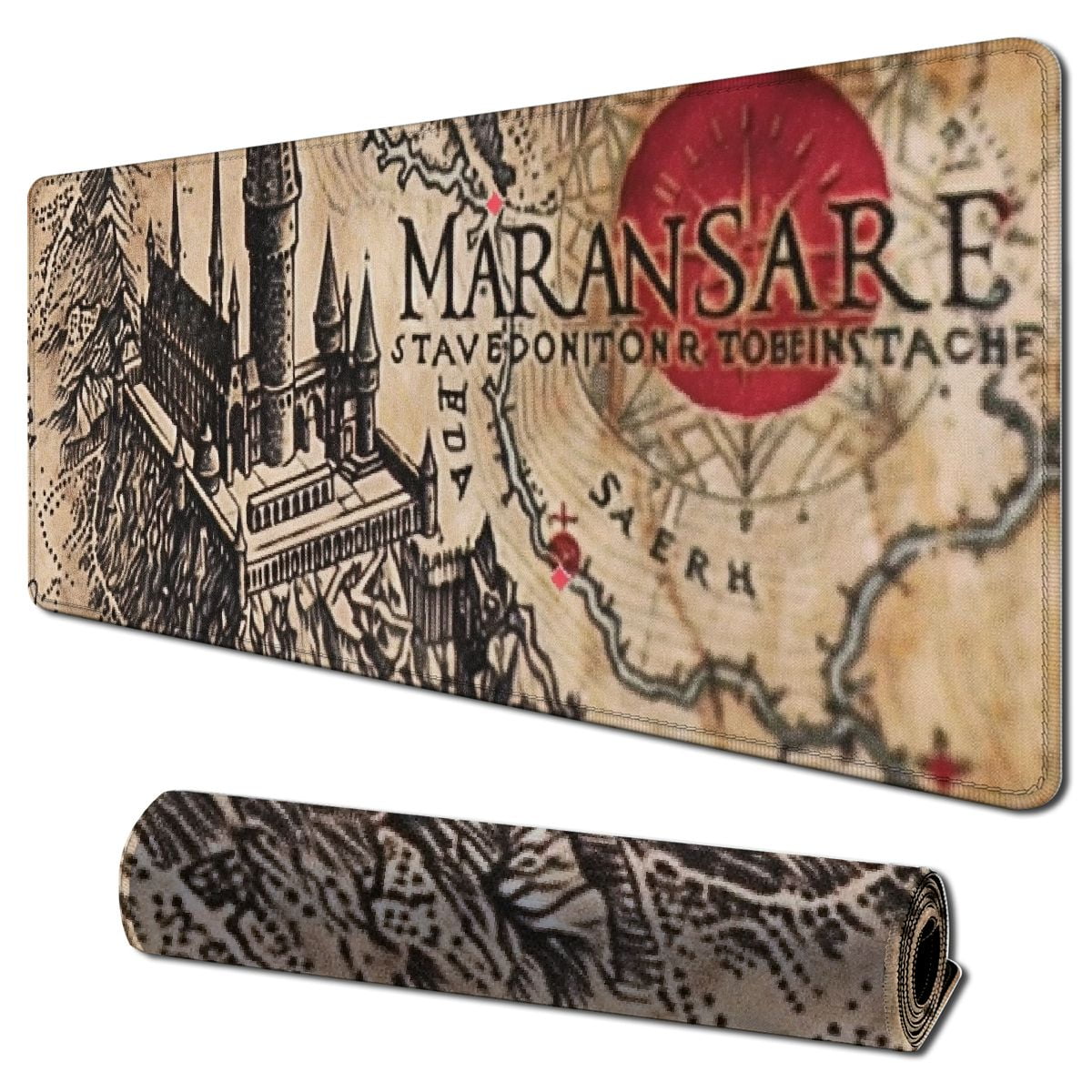 nygtbtfer The Marauders Map - Desk Pad Non-Slip Rubber Base Mouse Pad ...