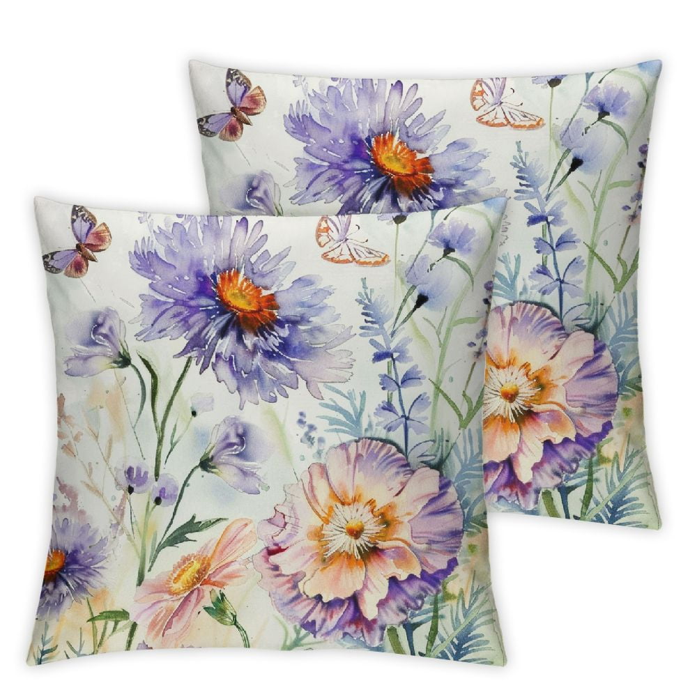 nygtbtfer Throw Pillow Garden Flower Decorative Pillows for Couch Sofa ...