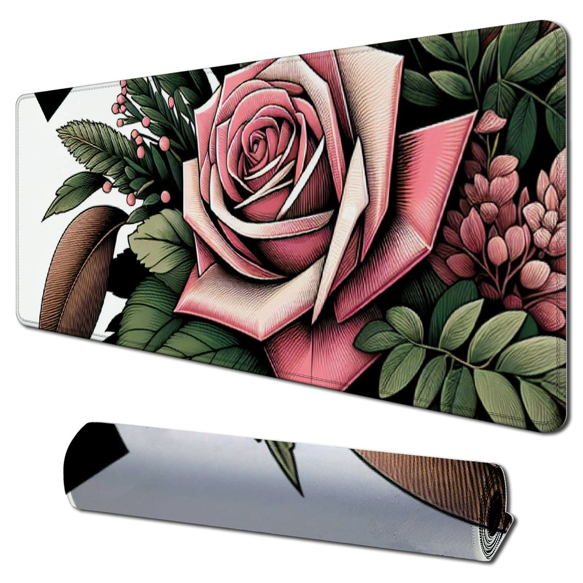 nygtbtfer Wrist Rest Support for Mouse Pad&Keyboard Set, Curved ...
