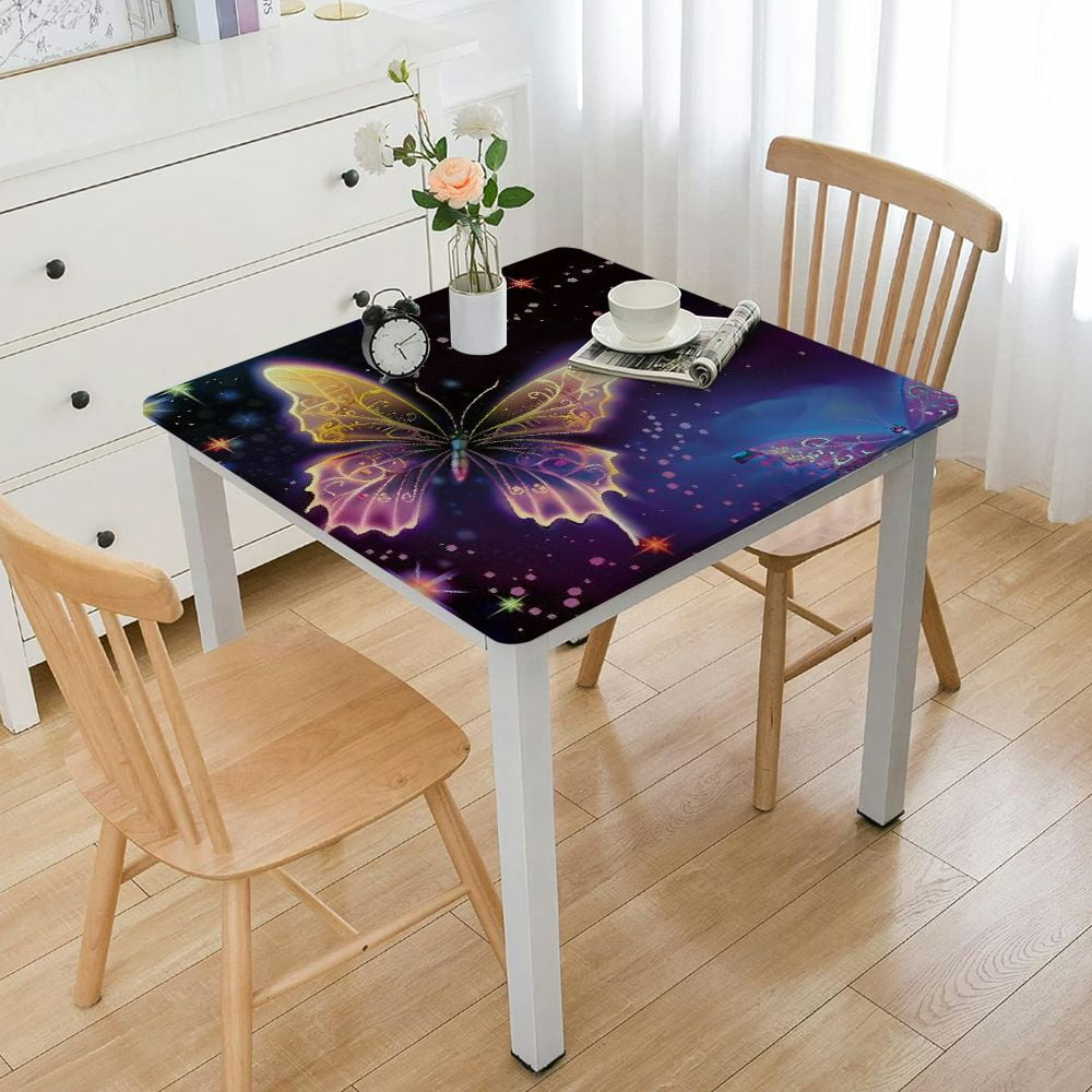 nygtbtfer with Tablecloth for Round Table, Wipeable Decor Table Clothes ...