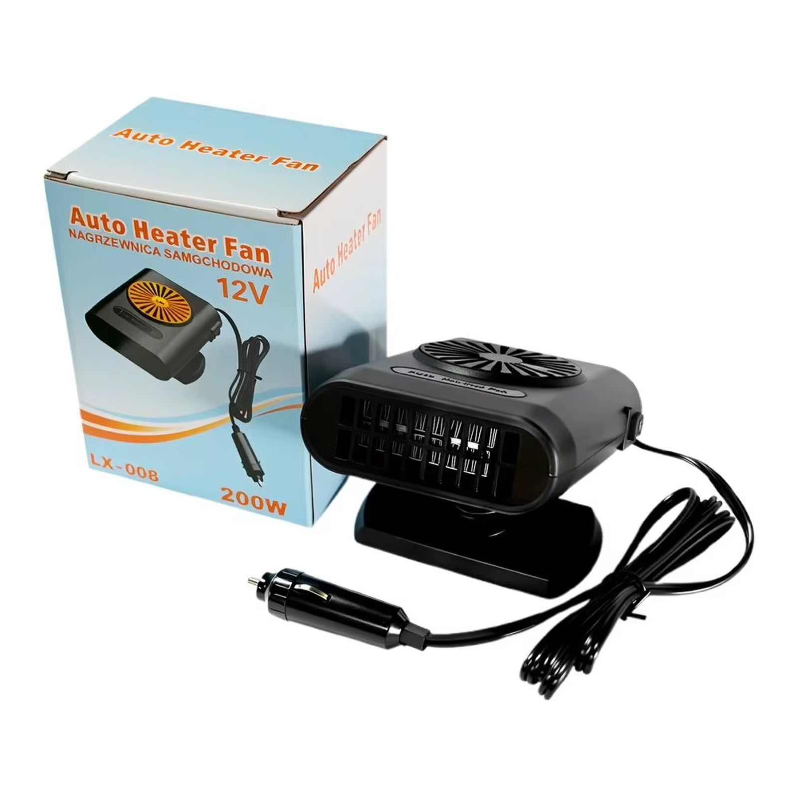 nzhaoha 12V Car Heater & Defroster, Portable 2-in-1 Fast Heating Fan ...