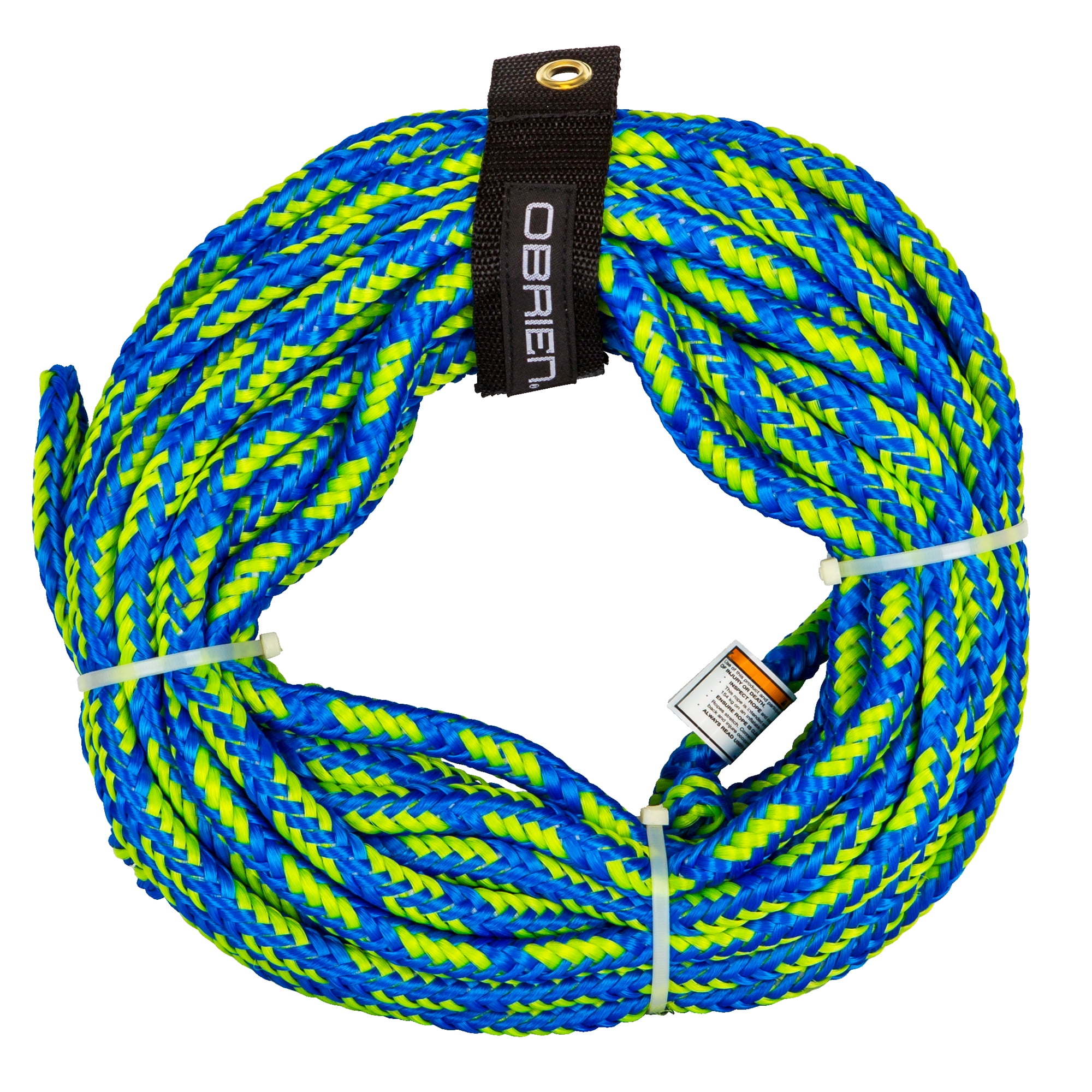 o'brien 2 person floating towable tube rope, blue - Walmart.com