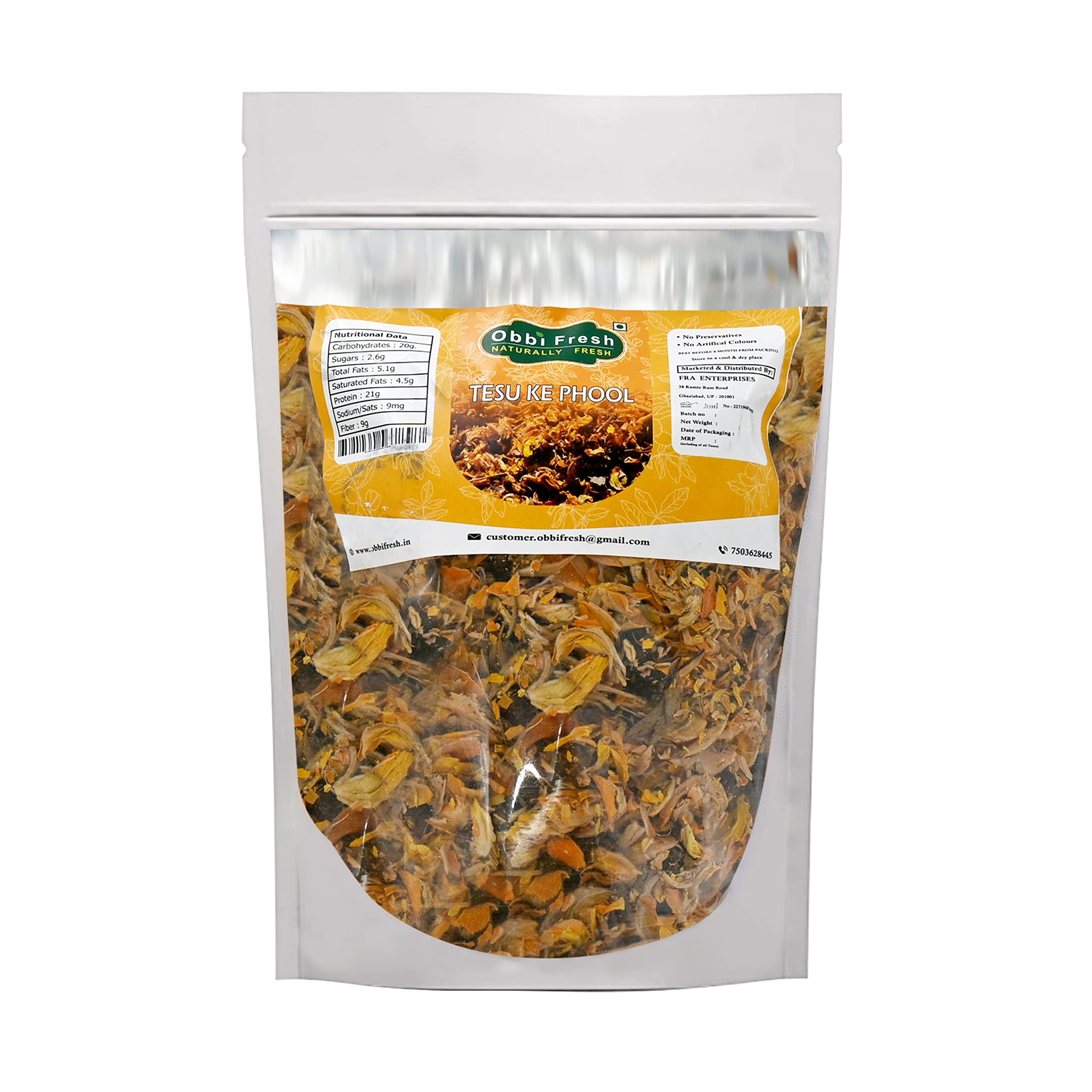 Obbi Fresh Tesu Ke Phool/Flower Of Palash -450 Gram - Walmart.com