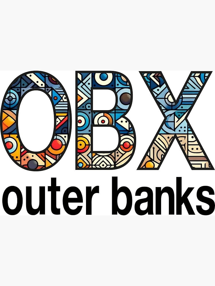 obx outer banks sticker Poster Framed-unframed - Walmart.com