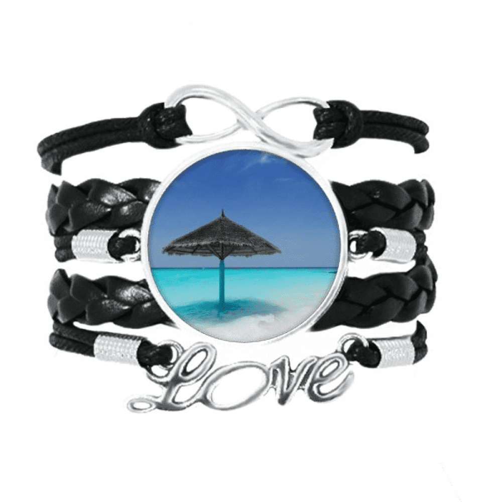 ocean beach green tree art deco fashion bracelet love accessory twisted ...