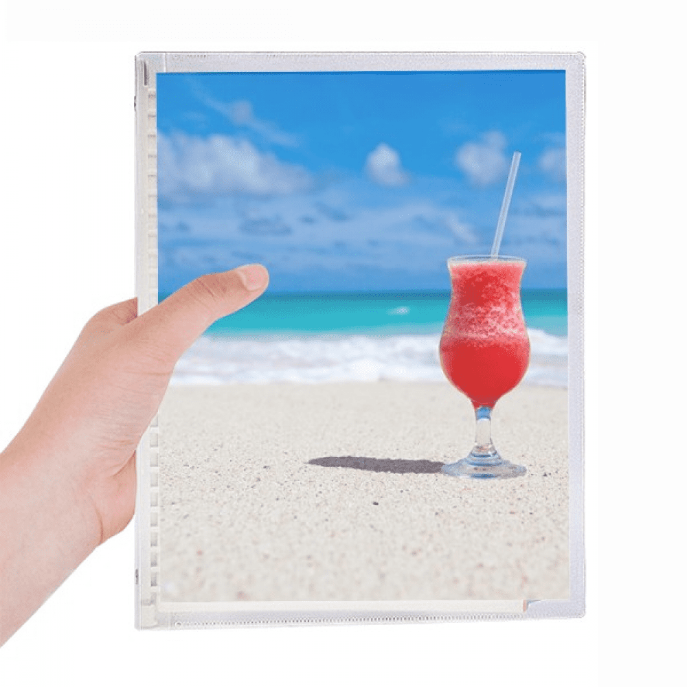 ocean sand beach watermelon juice picture notebook loose diary ...