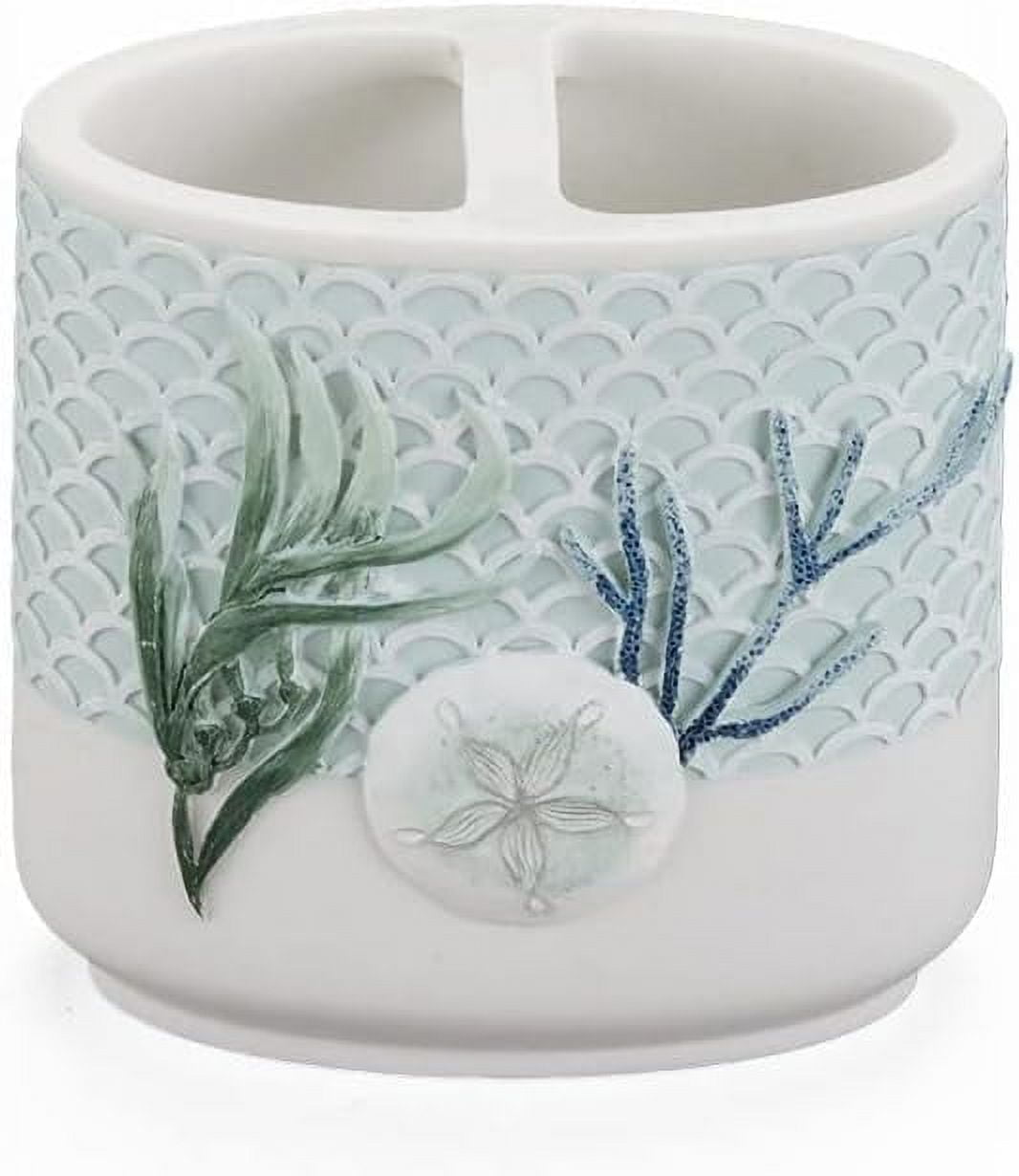 Ocean Toothbrush Holder - Ceramic Sea Themed Bathroom Countertop ...