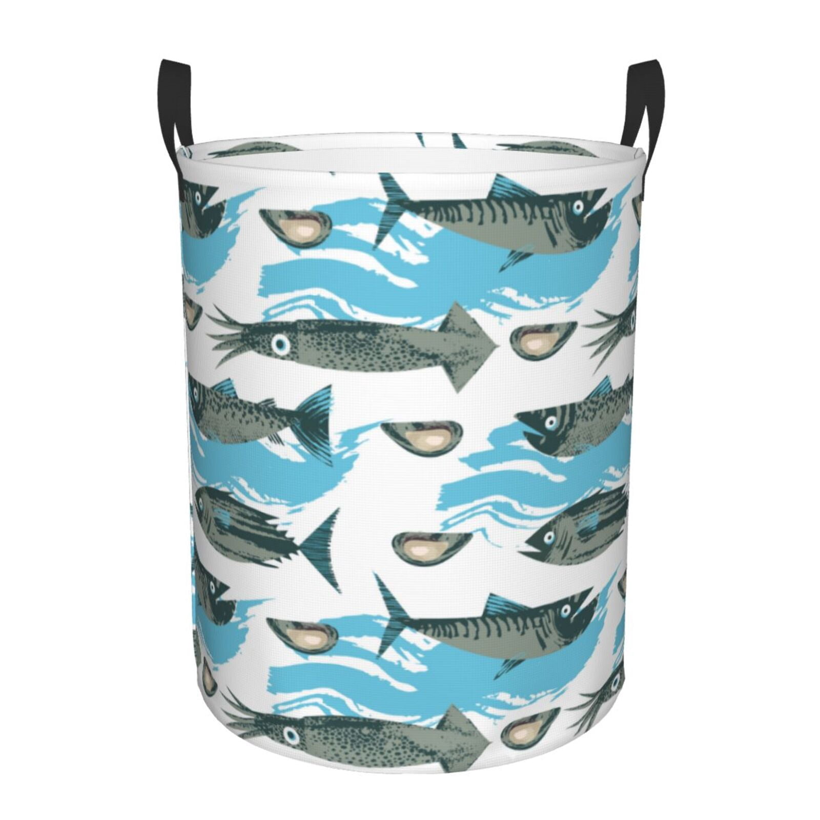 octopus fish Laundry Basket, Laundry Hamper Waterproof Laundry Bag ...