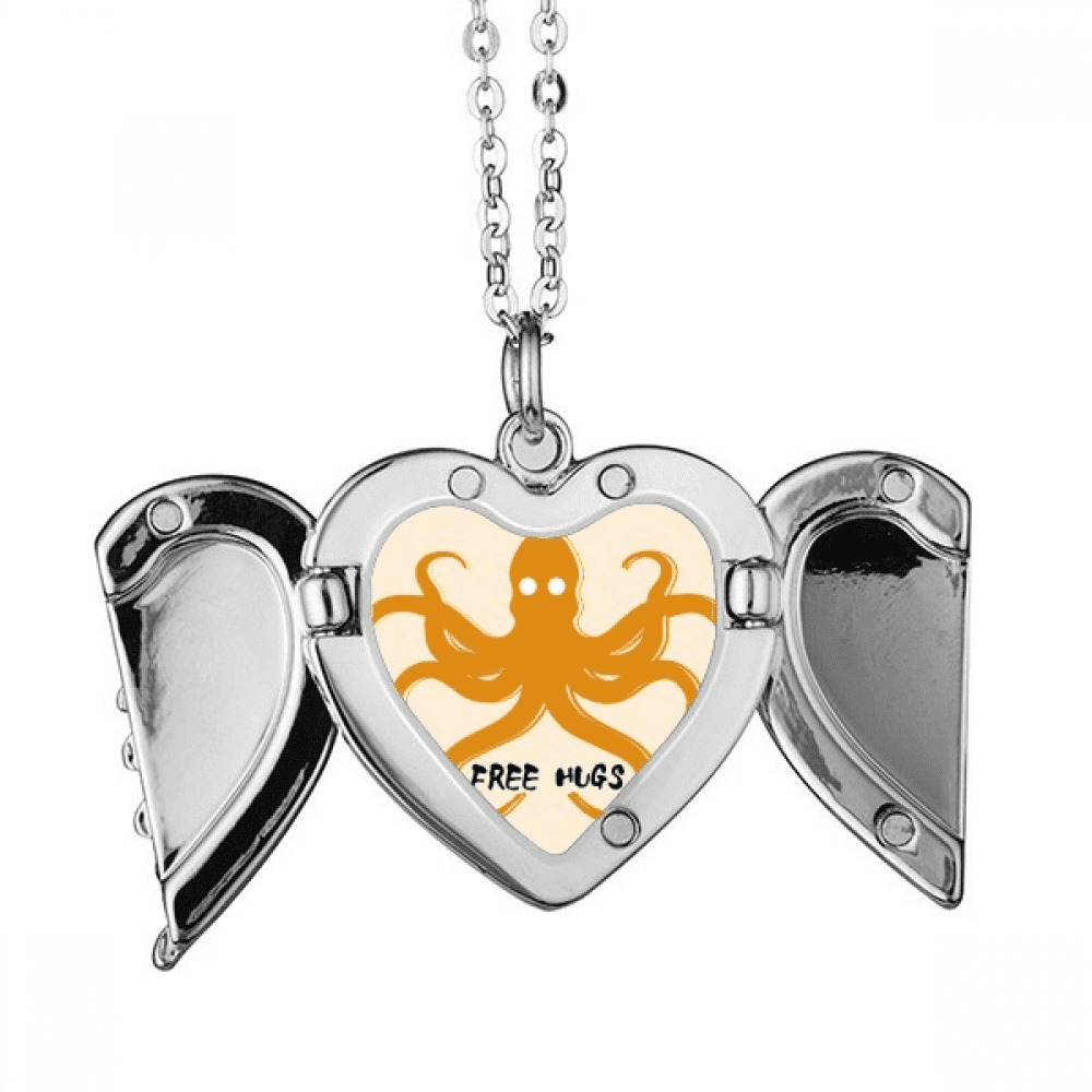 octopus ocean tentacle food angel wings necklpendant fashion - Walmart.com