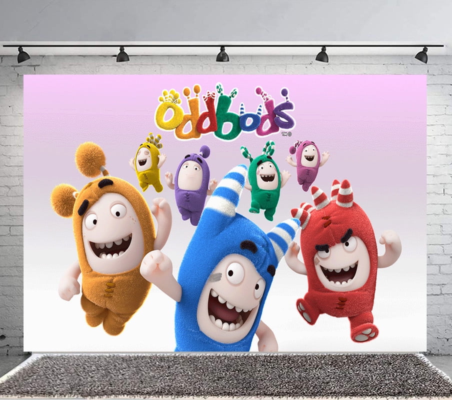 oddbods Backdrop Banner Party Supplies Poster Movie Theme Background ...