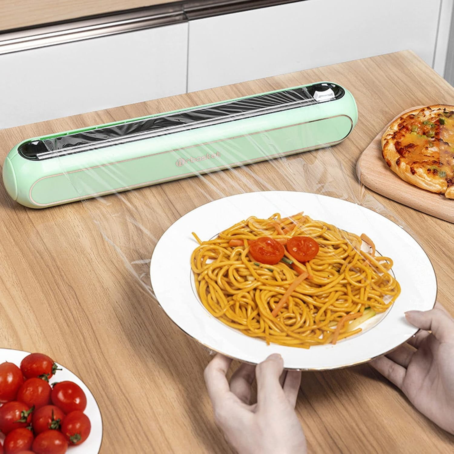 oddpod Plastic Wrap Film Dispenser with Sliding CutterKitchen Heavy ...