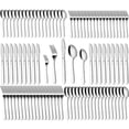 odorsTT 90pcs/Set Silver Tableware Set, 18 Pieces Silverware, Western ...