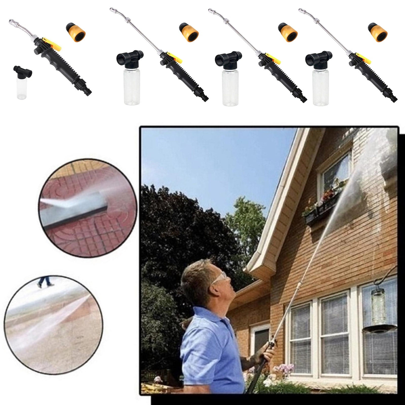 oefntac Pressure Washer Guns,Powerful Washer for Car,Window and Garden ...