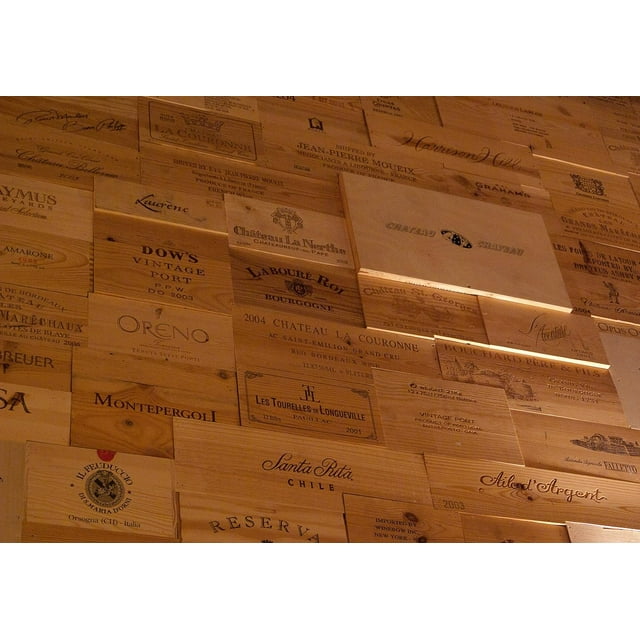 of 10 Assorted and Branded Wine Panels from Original Crates Sides, Ends ...