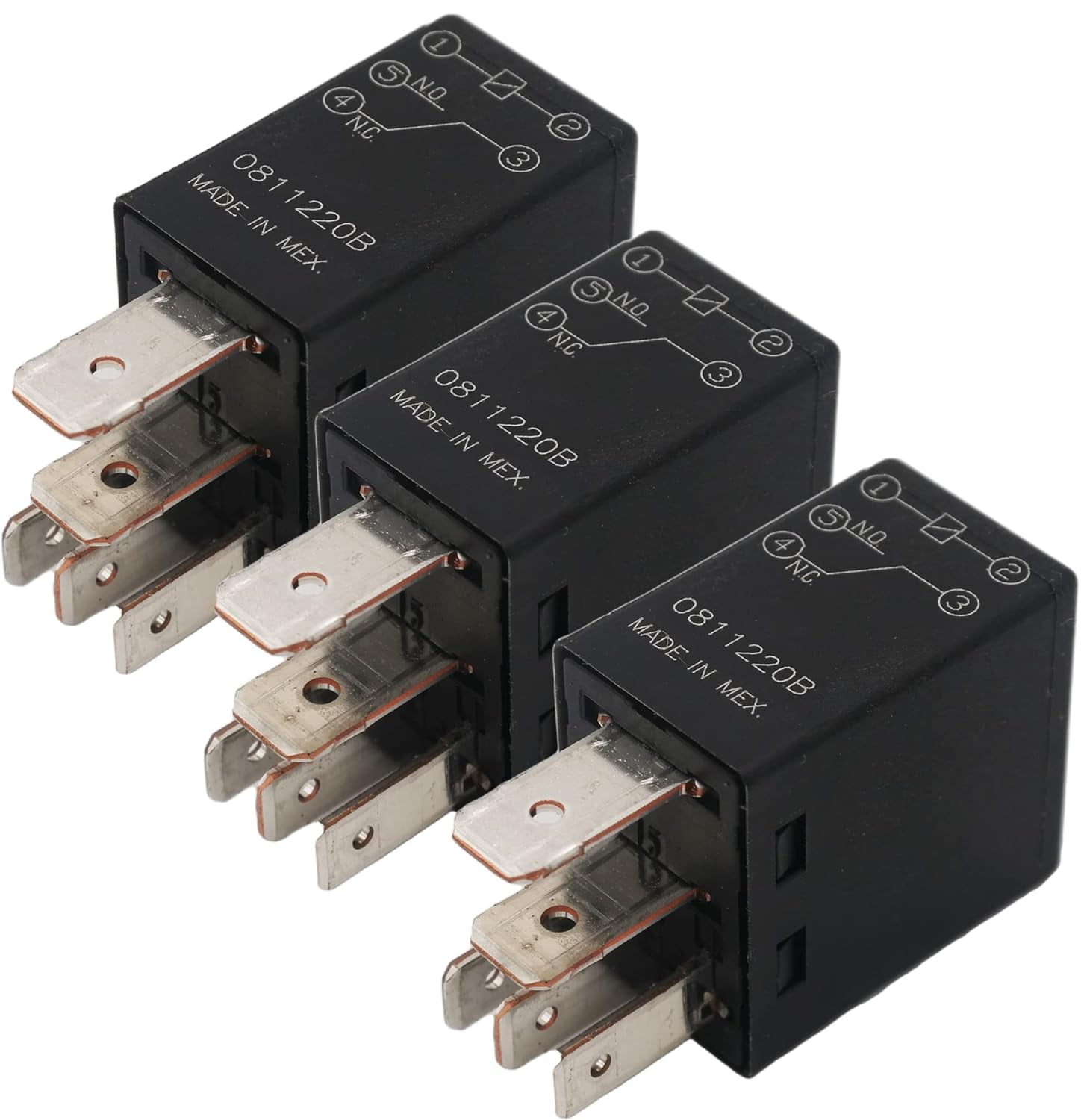 of 3) Tyco 12 Volt DV SPDT Relay 4671168E 72472M - Walmart.com