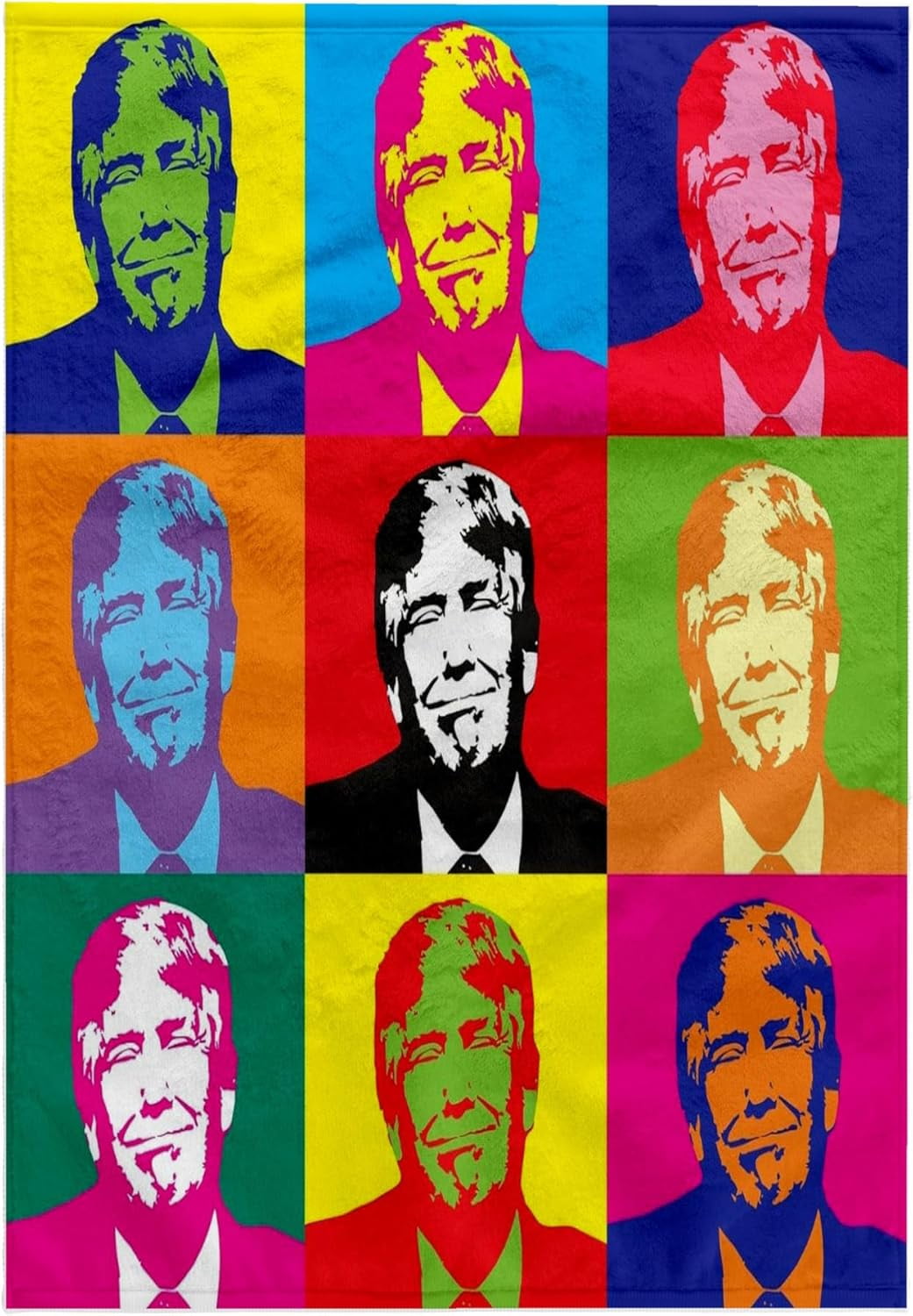 of Collage of Nine Faces in Abstract Colors - Walmart.com