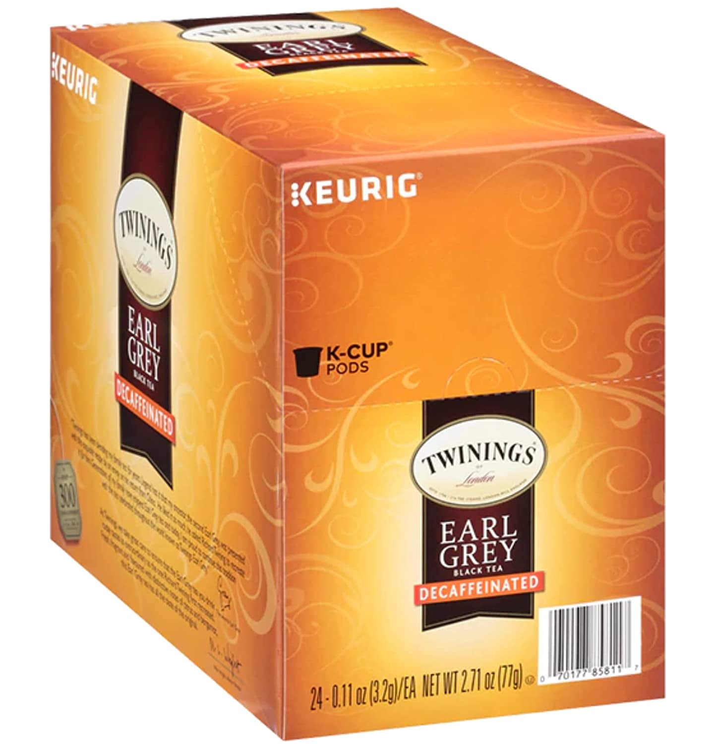 of London Naturally Decaffeinated Earl Grey Tea 24-Count K-Cups (Pack ...