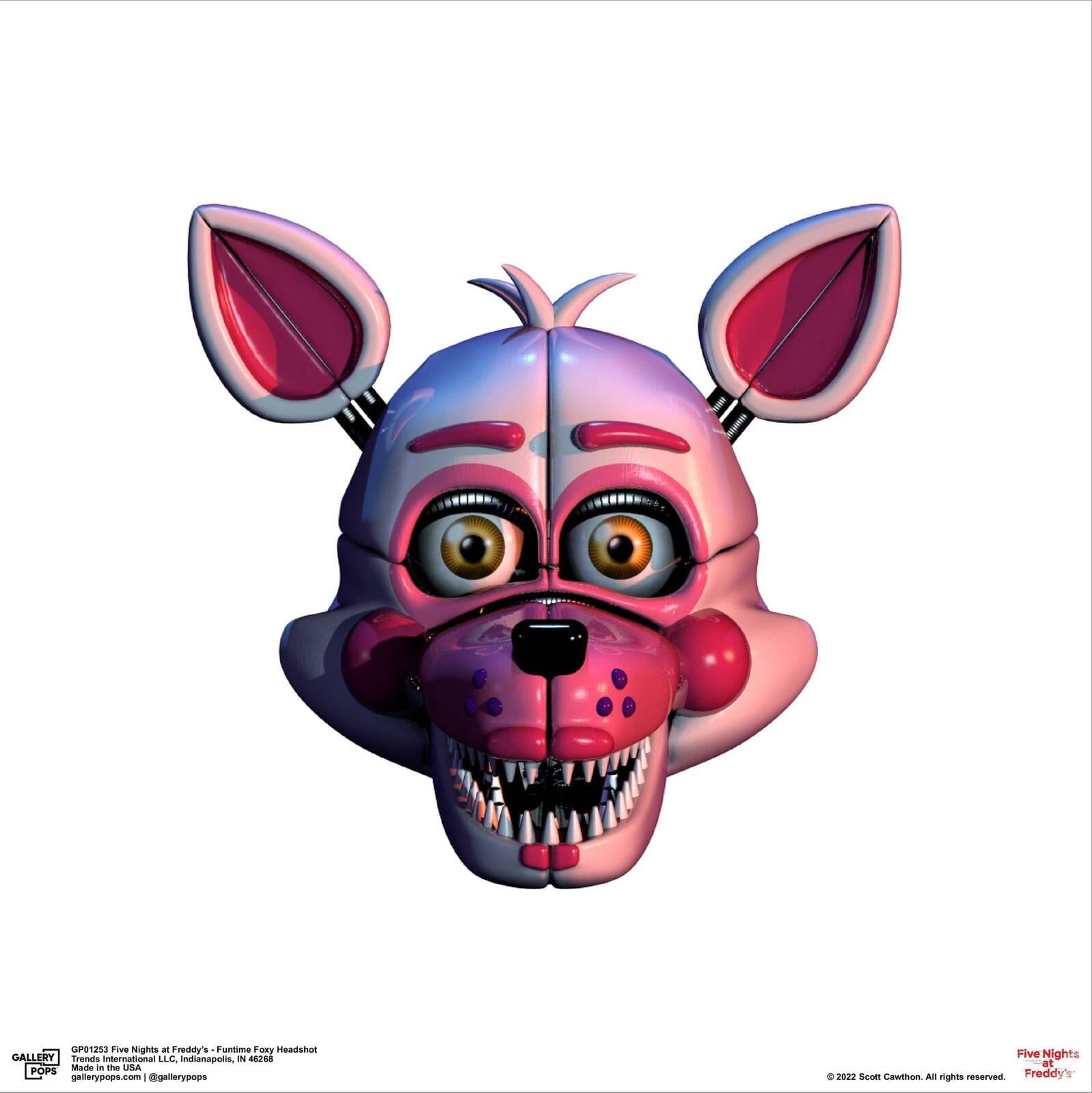 Gallery Pops Five Nights at Freddy's - Funtime Foxy Headshot Canvas ...