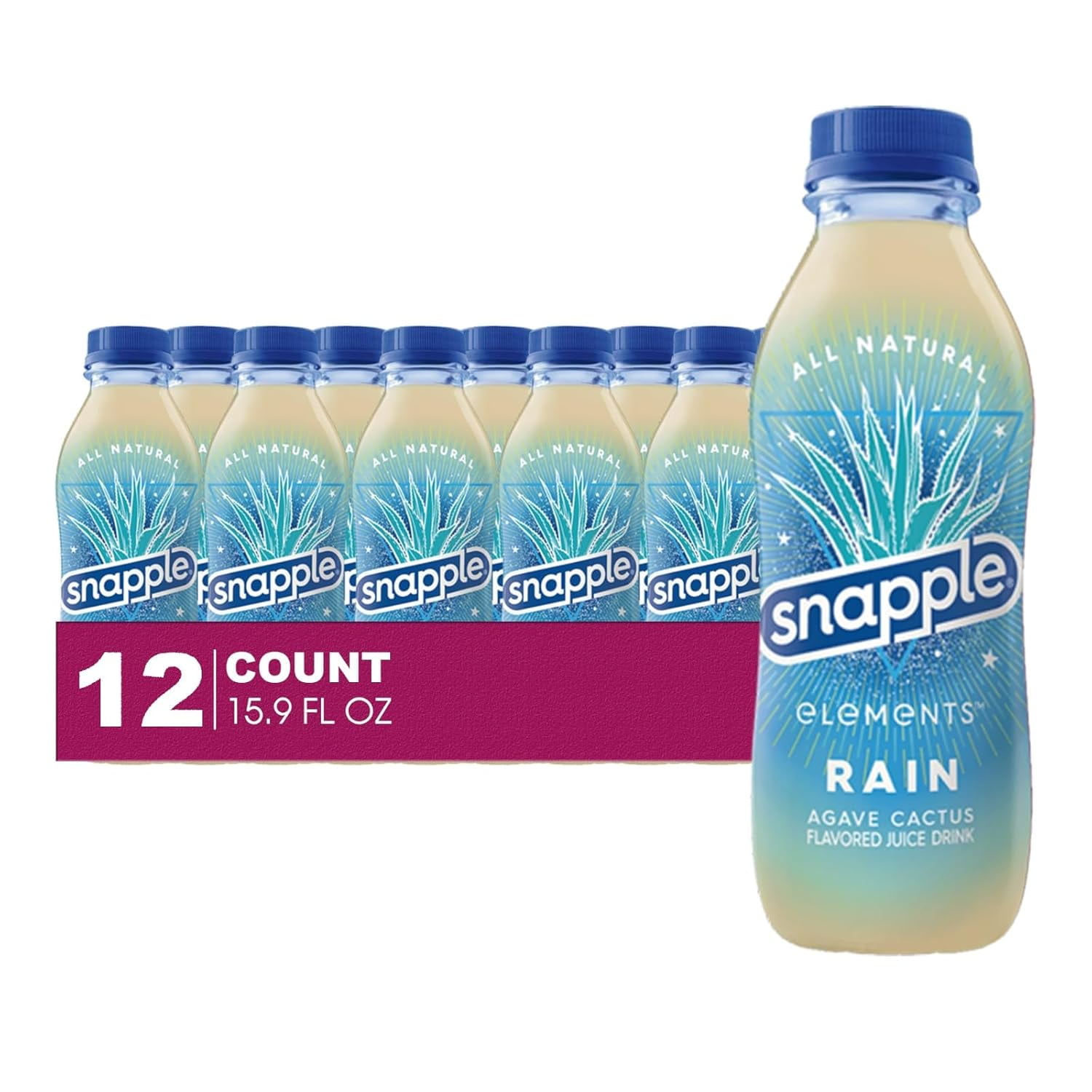 of Rain Agave Cactus Juice Drink All Natural Gluten 16.0 fl oz 100% ...