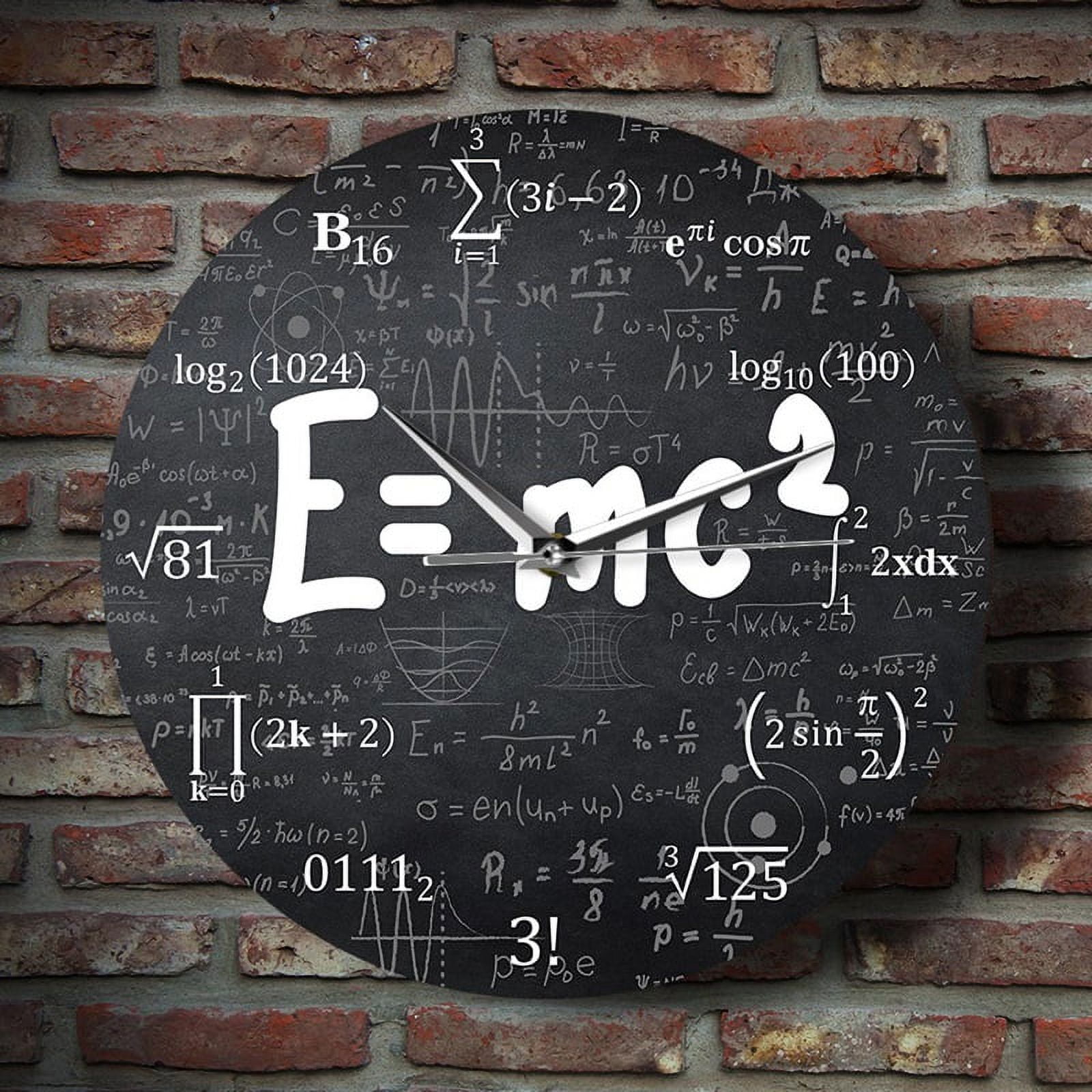 of Relativity Math Formula Wall Clock Scientist Physics Teacher Gift ...