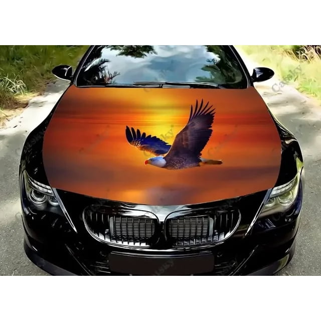 of the Eagle Car Hood Vinyl Stickers Wrap Vinyl Film Engine Cover ...