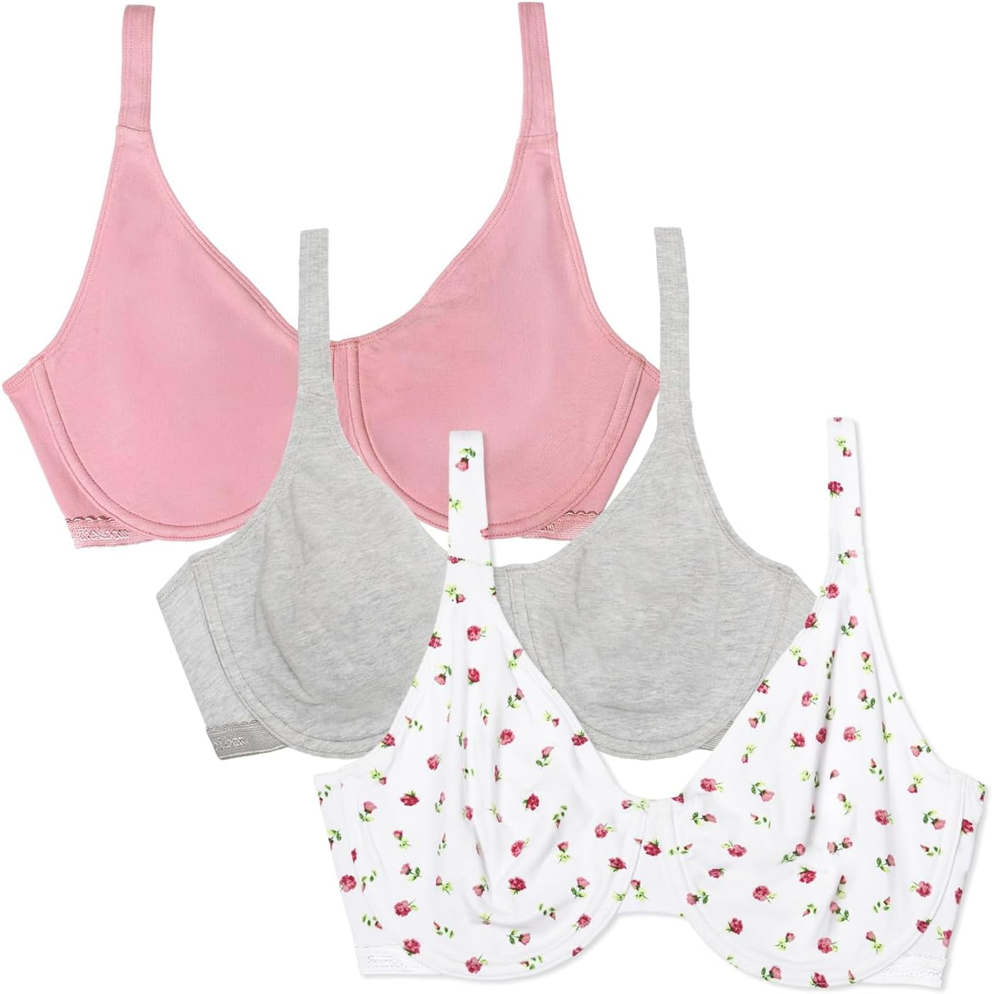 of the Loom Women's Unlined Underwire Bra-Cotton & Spandex Blend for ...