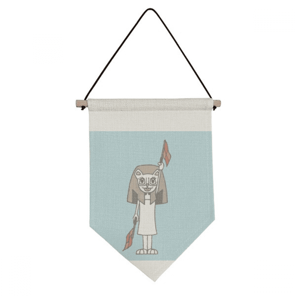 offside referee flag cat referee Canvas Flag Hanging Wall Art Decor ...