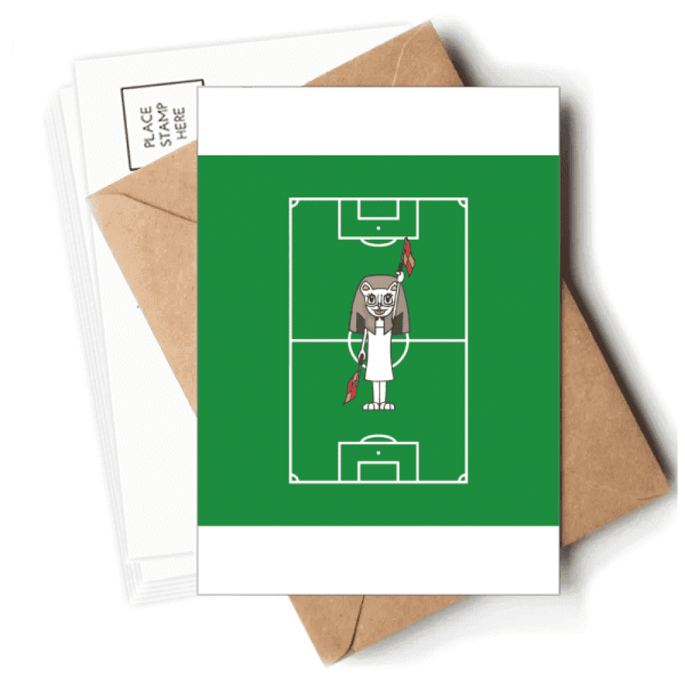 offside referee flag cat referee Postcards Envelopes Blank Note Cards ...