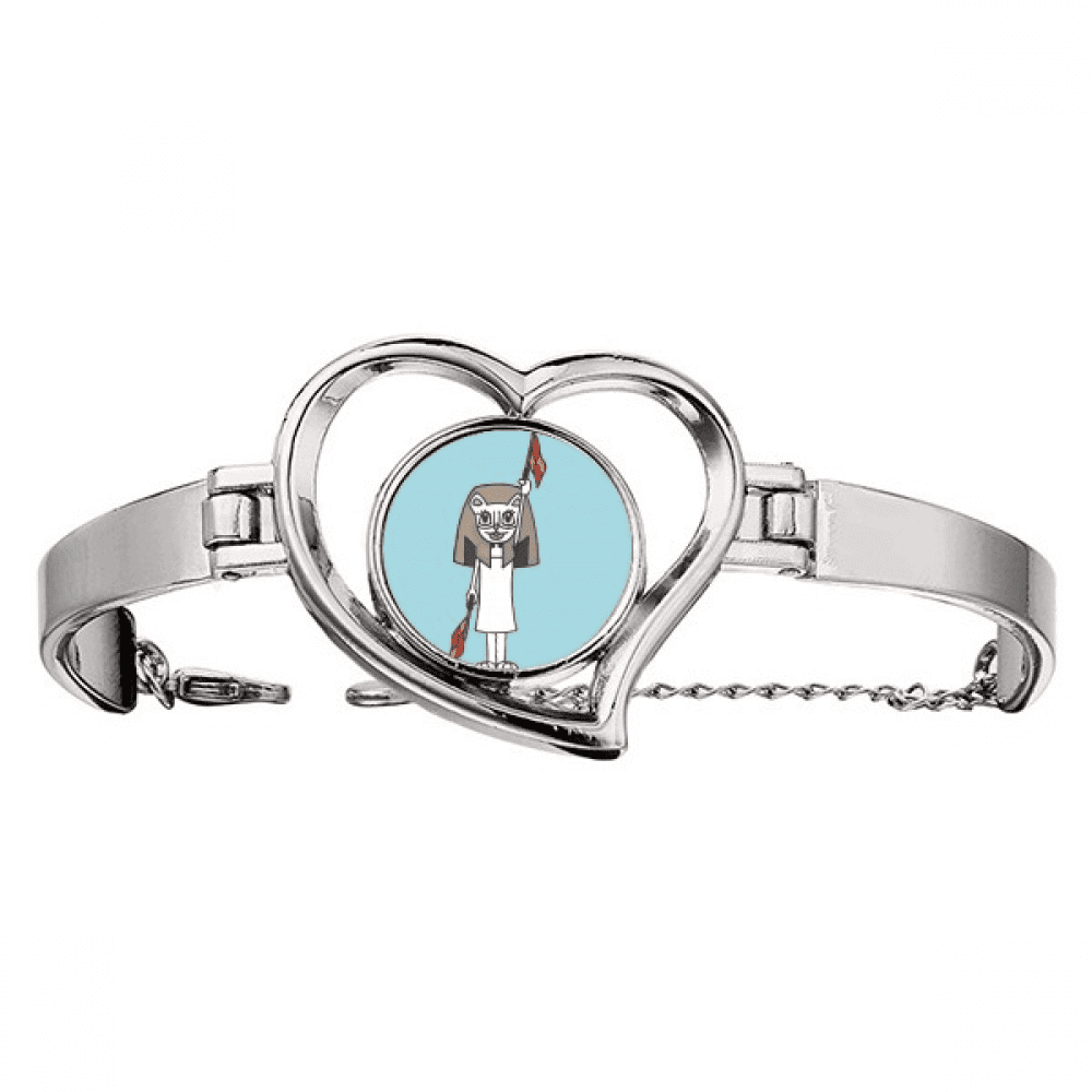 offside referee flag cat referee bracelet heart jewelry wire bangle ...