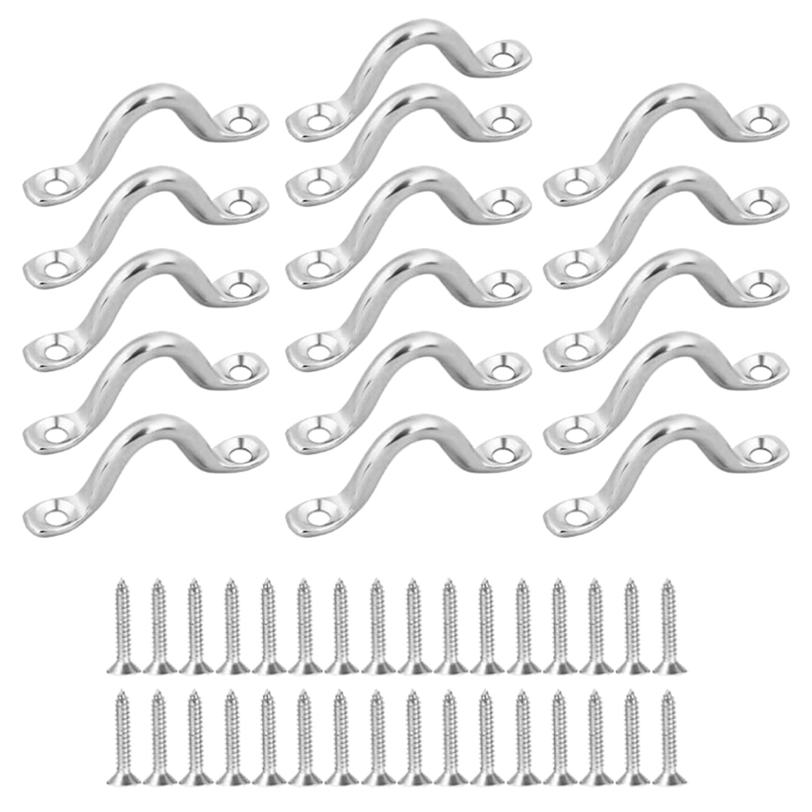 ohodhmnu 16Pcs Boat Top Pad Eye Stainless Steels Eye Strap Tie Down ...