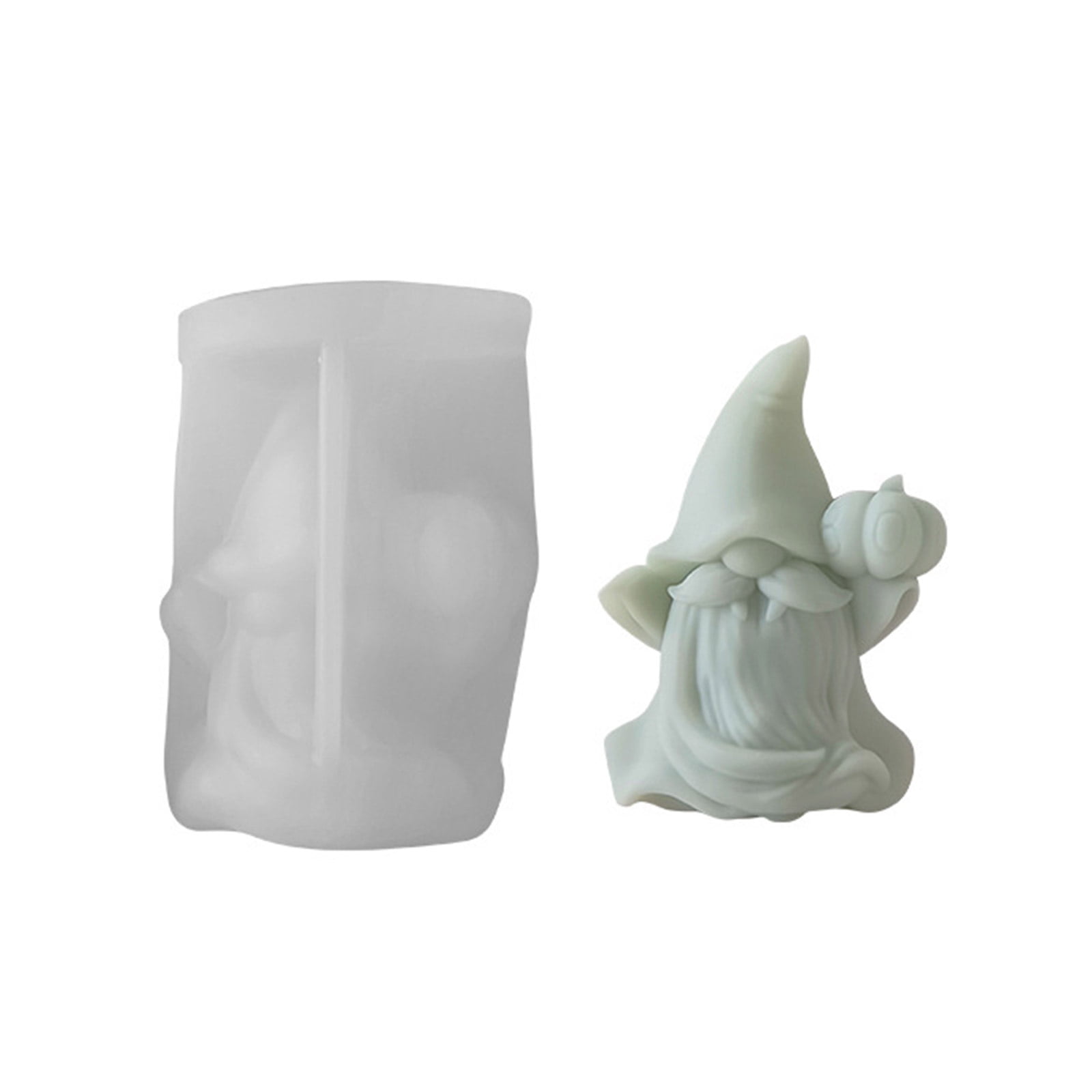 ohodhmnu Halloween Dwarf Resin Plaster Ornament Mold Unique 3D Faceless ...