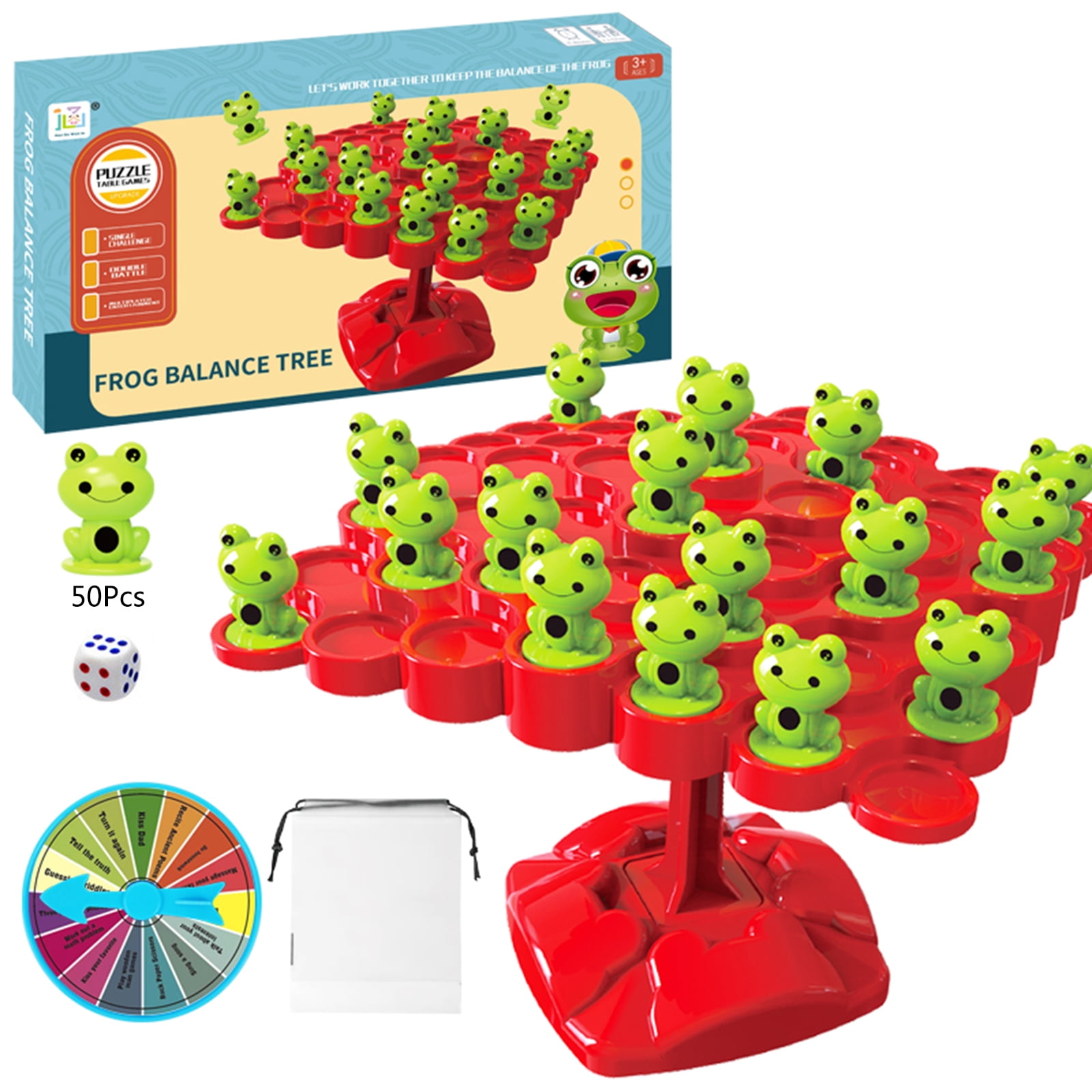 ohodhmnu Math Learning Tree Game Preschool Stem Educational Toy with Frogs for Kids Ages 3 ...