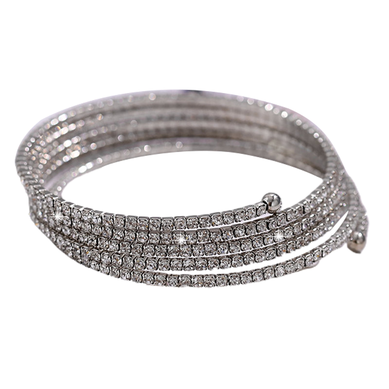 ohodhmnu Punk Coiled Upper Arm Cuff Armlet Armband Bangle Women Jewelry Egypt Sparkling Arm Cuff ...