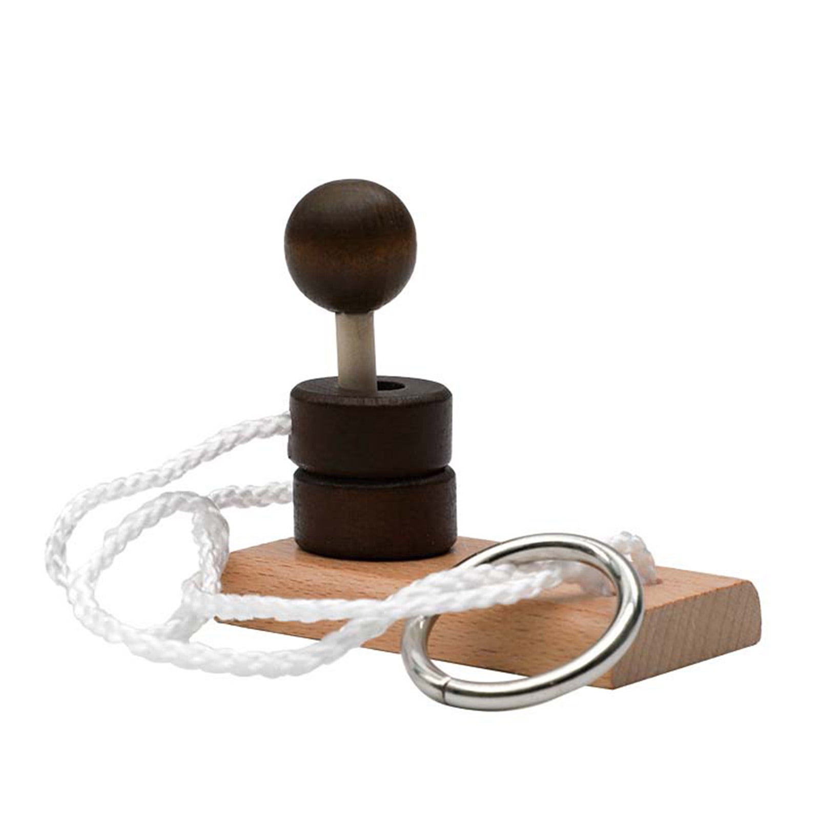 ohodhmnu Wooden Puzzle Topology Rope Teaser Lock Unlock Puzzle Block ...