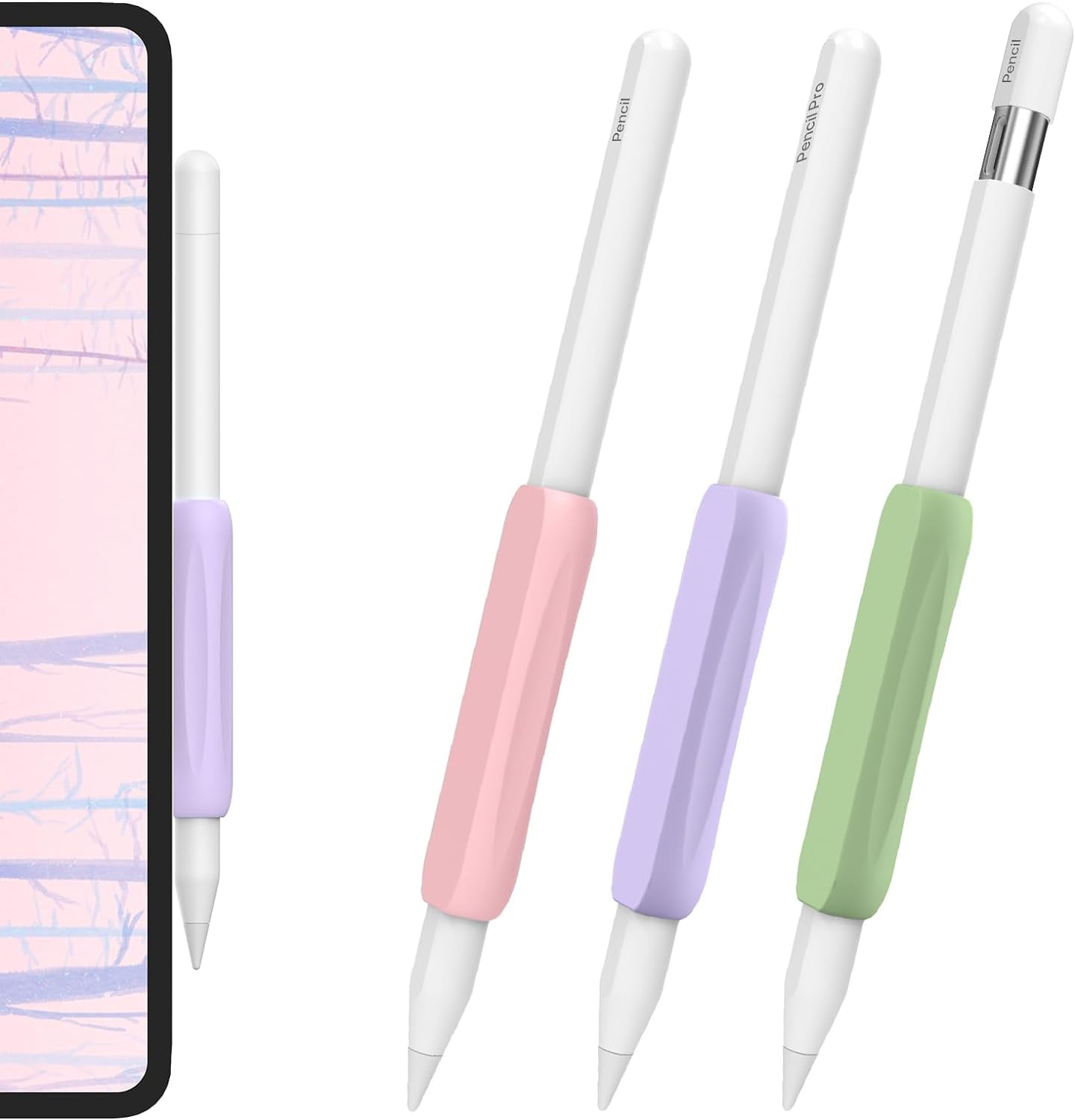 oii Electronics 3 Pack Silicone Grips for Apple Pencil Pro, Apple ...