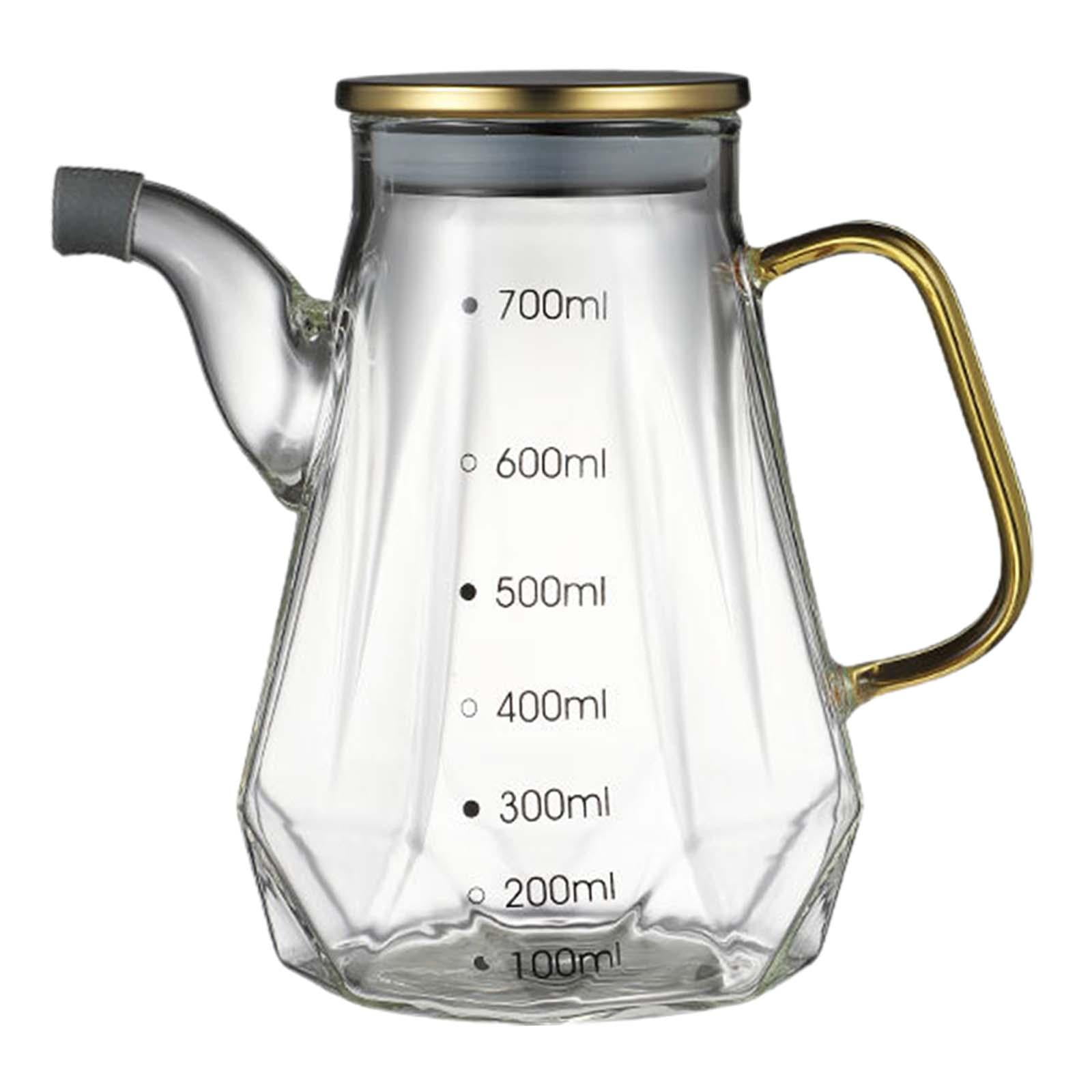 oil bottle,Glass Large Cooking Oil Bottle with Measurement,Oil Bottle ...
