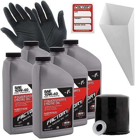 oil change kit compatible with kawasaki kaf700 mule pro-mx – includes 5 ...