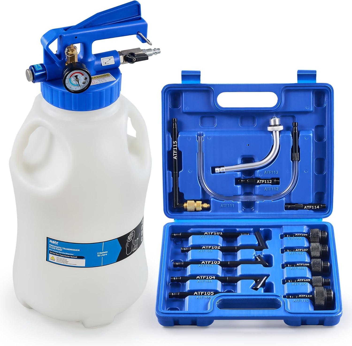 Oil Extractor Pump and Dispenser Tool Kit, 10L Pneumatic Transmission ...