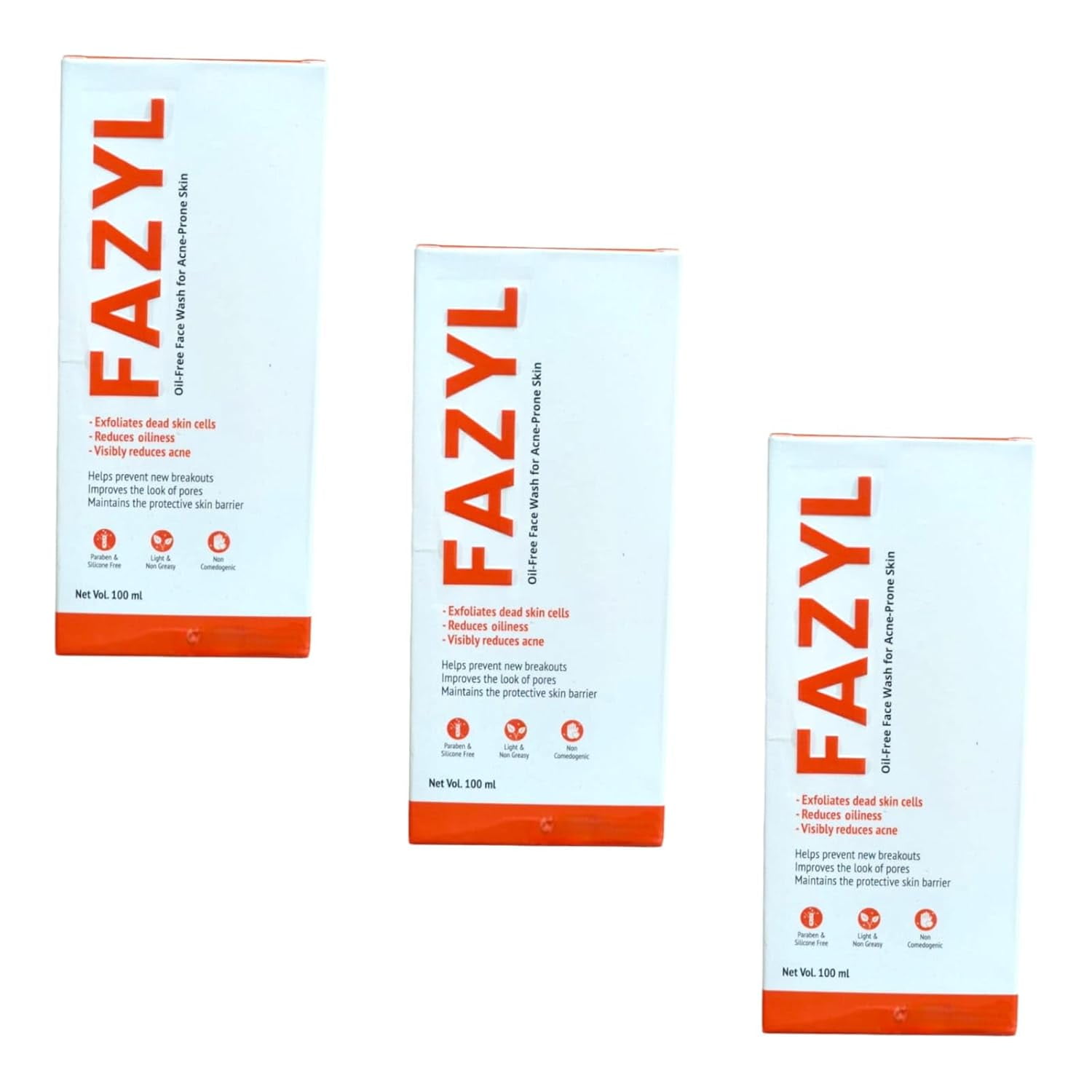 oil free skin face wash for acne prone skin fazyl 100ml for all skin ...